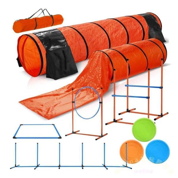 &amp;amp;lt;div&amp;amp;gt;    &amp;amp;lt;p&amp;amp;gt;犬のアジリティトレーニング器具セット、ドッグジャンプ2本、ハードル、ブラインド、標準トンネルとウィーブポール、簡単なキャリーケー...