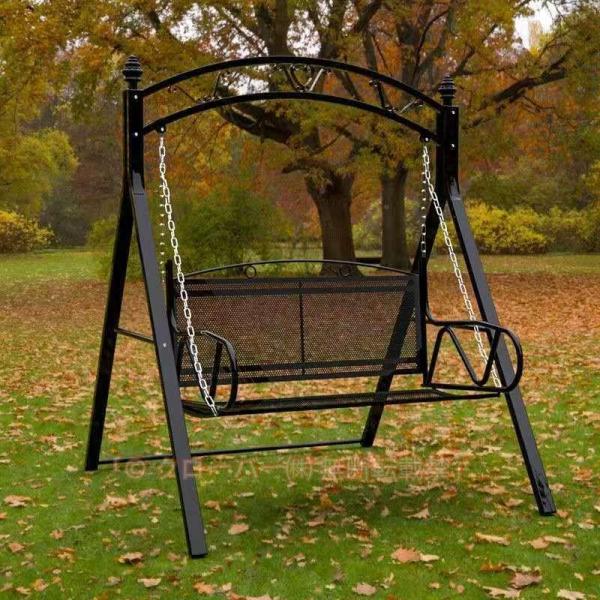 【金属製フレーム構造の特長】ガーデンスイングチェア 高硬度の高品質錬鉄素材、双??化?漆工?、強い柔軟性、耐摩耗性を備えた金属製フレーム。スイング ガーデンベンチ 2?3人が快適に座れるスイングチェアは、ポーチ、パティオ、裏庭などに最適なプ...