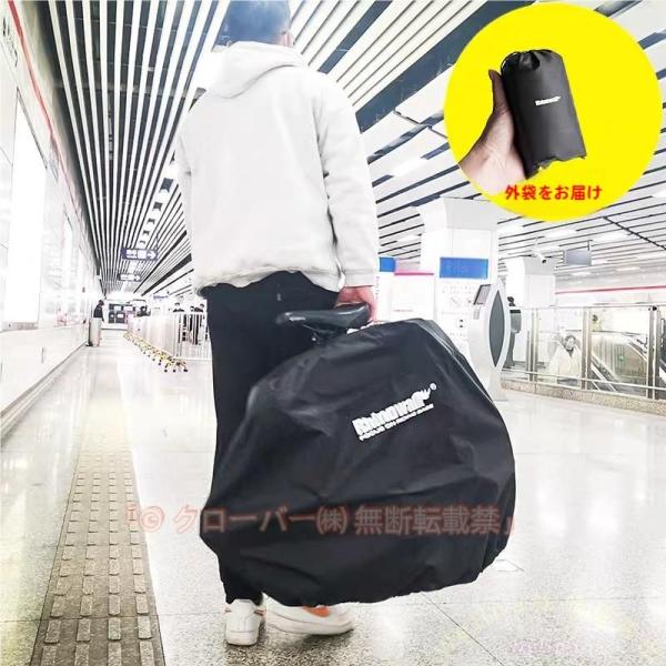 輪行バッグ ロードバイク 16インチ 20インチ 自転車 バッグ 輪行袋 キャリーバッグ 折りたたみ 持ち運び