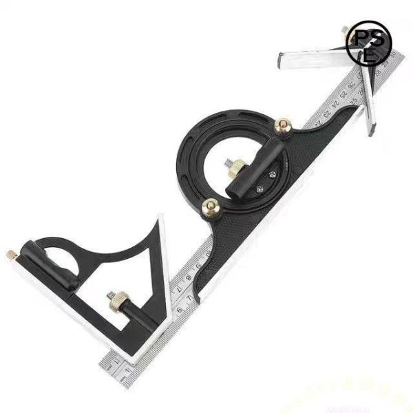 ★★センターヘッド、スクエアヘッド、分度器ヘッド★★深さ、高さ、マーキングゲージ★★精神レベルとスクライブ。★★直径測定、角度測定など、さまざまな測定に適しています。★★明確かつ正確に校正されたステンレス鋼仕上げ定規。