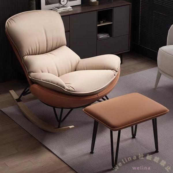 ?安全で快適：このロッキングチェアは快適で人間工学に基づいたデザインで、大きな座席エリアが優れたサポートを提供し、優れた快適性と安全性を提供します。 寝室、リビングルーム、書斎、オフィス、ポーチ、屋外パティオに適しています。?穏やかなロッキ...