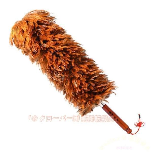 【商品仕様】材質：鶏毛+天然木 サイズ：全長約80cm、モップヘッド長さ約60cm。ほこり取りが高品質の鶏毛で作られ、柔らかくて、任意の表面に擦ったり、傷ついたりすることが無く、任意の化学製品を使うことが無い。はたきは小型・軽量で疲れにくい...