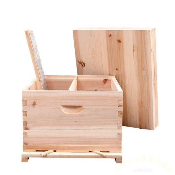 【ハニービーハイブボックス】高品質ディープマウンテンモミ材、高度な高周波乾燥技術により、木材をより徹底的に乾燥させます。 また、木材には防カビ剤処理が施されています。 木の硬度が上がり、湿気がこもらず、虫や細菌の繁殖を防ぐことができます。【...