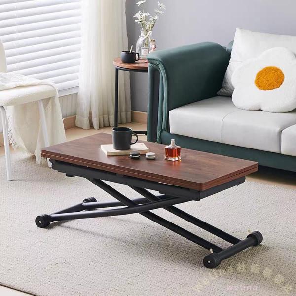 【新作記念セール】昇降テーブル 天板2倍広がる 100×50 100×100 ガス圧昇降式テーブル ダイニングテーブル ローテーブル センターテーブル