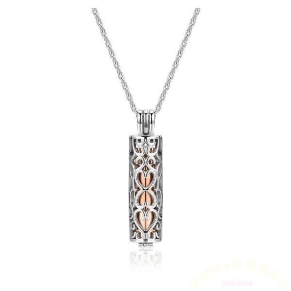 商品名Jovivi Mak 遺骨ペンダント ネックレス ロケット 透かし彫りデザイン 遺骨 遺髪 遺灰 毛髪 薬 香水 防水中空 手元供養 記念 商品説明・サイズ：ペンダント10*10*43mm、ボトル：7*28mm・デザイン：透かし彫りデ...