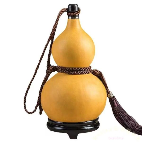 ひょうたん水差し ヒップフラスコ ひょうたん 水筒 木製 屋外ポータブルウォーターボトル 天然ワインひょうたんペンダント 蜜蝋抗浸透 食品グレード素材 肩掛け