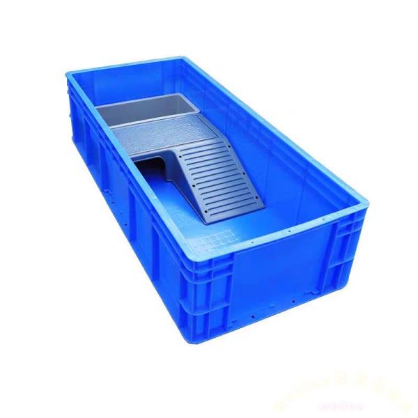 タートルタンク 亀 水槽 大型 プラスチック カメ用水槽 飼育ケース ケージ ボックス 大きい ボックス カメ槽 排水孔 ペット用品 爬虫類 両生類 アクセサリー 飼