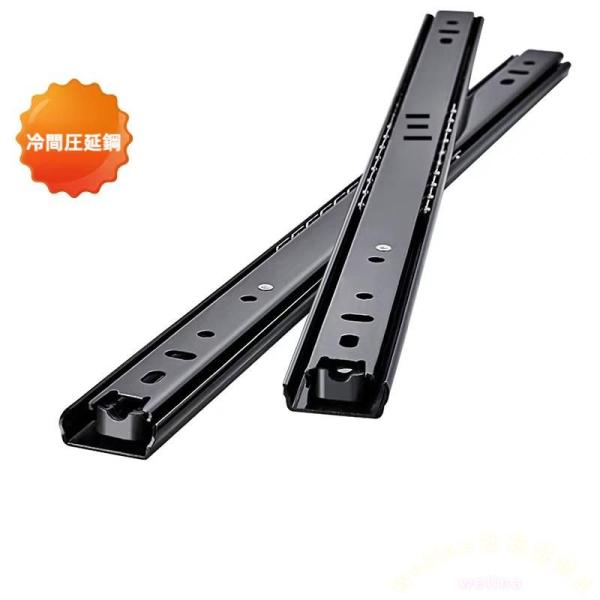 冷間圧延鋼製の鉄製スライドレール、表面に電気泳動処理を施して錆や色あせを防ぎ、強力な防水性を備え、お手入れが簡単で、以前と同じ状態を維持しますゴム製の衝撃吸収装置、衝突防止、自動開閉を防ぎ、引き出しを開くときにスムーズで摩擦のない動きを提供...