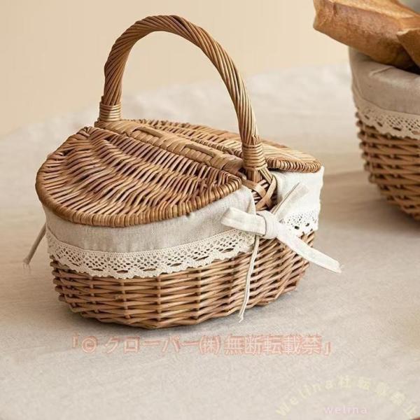 ■商品詳細仕様:素材: 籐 + リネン布※サイズはSサイズとLサイズがございます。詳細は写真にてご確認ください。パッケージ付属:1 × ピクニックバスケット《サイズバリエーション》S／L※ご注意※海外輸入品についてはの説明書がない場合があり...