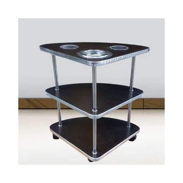 麻雀3段サイドテーブル【1個セット】雀卓の横に置いて使える「サイドテーブル」です。灰皿が付属しており、オフィスや店舗での利用にもオススメです。4輪キャスター付きなので、移動も楽に行えます。【 実用的な3段設計 】スマホやたばこを手の届く場所...