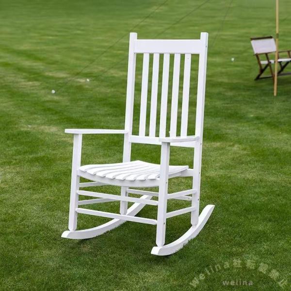 木製ロッキングチェア：86 *69* 115CM，100％の実木で作られており、安定した構造で倒れにくく、最大180kgの重量を支えることができます。また、環境に優しい水性塗料を使用しており、汚れに強く、腐食に耐え、10年経っても新品のよう...