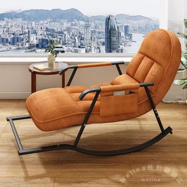 ロッキングチェア リラックスチェア リクライニンク?チェア 揺れる椅子 5段階調節 ゆったり柔らかく 大きいロッキングチェア 通気性あり 簡単装着 いす ハイバッ