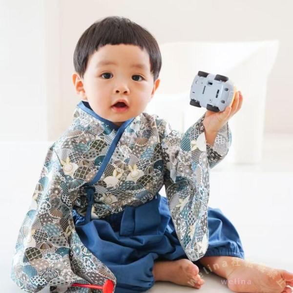 ベビー 袴 袴ロンパース セパレート 女の子 男の子 春 夏 秋 冬 100日祝い綿 撮影 ロンパース 初節句 ベビー服 70 80 90 ベビー袴 和装 着物 お食い初め 初詣 七五三 ひな祭り お宮参り 出産祝いカラー：A B C D ...
