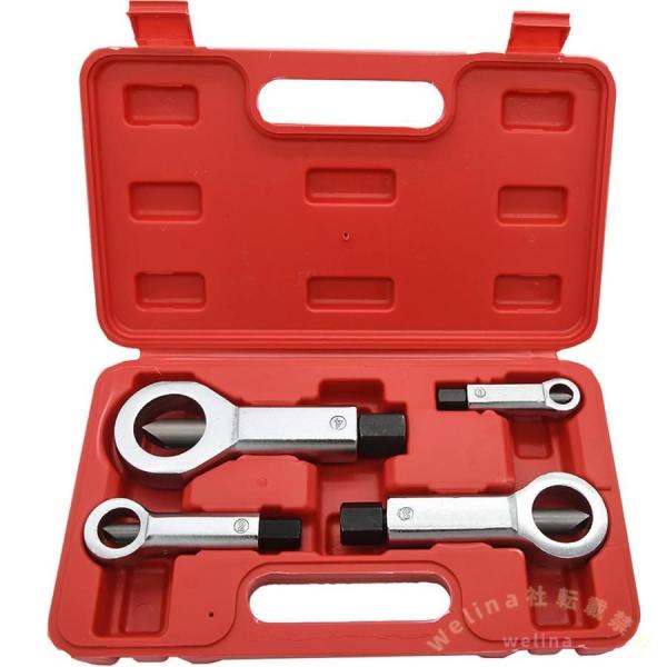 【商品内容】：ナットカッター、【重量】：約1.6kg、【サイズ】：約27.6cm×16.5cm×5.5cm。【対応サイズ目安】： 9mm - 12mm、12mm - 16mm、16mm - 22mm、22mm - 27mmナットスプリッター...