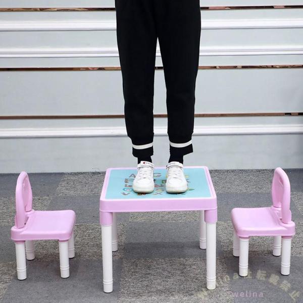 テーブル＆チェアセット子供用テーブルチェアセット 机椅子セット 3歳から デスクセット 学習机 勉強机 幼児用 子供部屋 インテリア 組立式