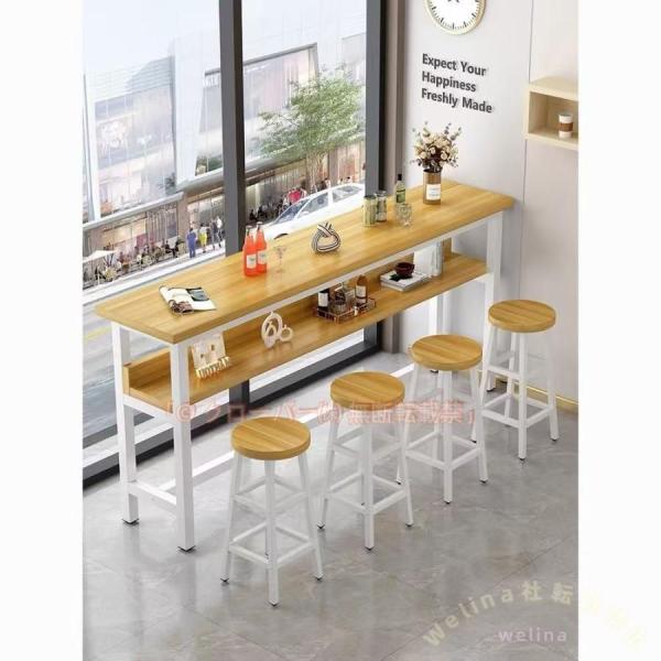 モダンで絶妙なデザイン：カウンターテーブルはシンプルでスタイリッシュなデザインを採用しており、シンプルなラインと滑らかな形状は、小さなアパートに非常に適した高品質のライフスタイルを象徴しています。立って使える高さ100cmのサイドテーブルで...