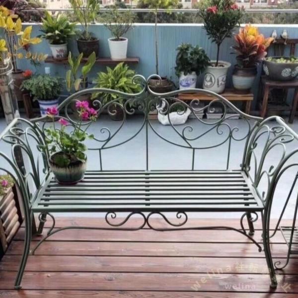 【商品概要】レトロなスタイルのガーデンベンチ、手作り、古いスタイル、ロマンチックな色っぽい気持ちに満ちたグリーン。美しい錬鉄の形がポーチ/テラス/中庭に優雅さを加えます。高品質の鉄で作られた、環境に優しい鉄の芸術。高強度溶接プロセスは鉄フレ...