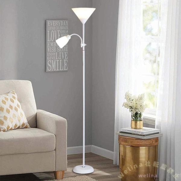 フロアランプ フロアスタンド おしゃれ 2灯 1灯 フロアランプ 高さ170cm 調色 LED対応 間接照明 スタンドライト 読書ライト 寝室 リビング 北欧 おしゃれ