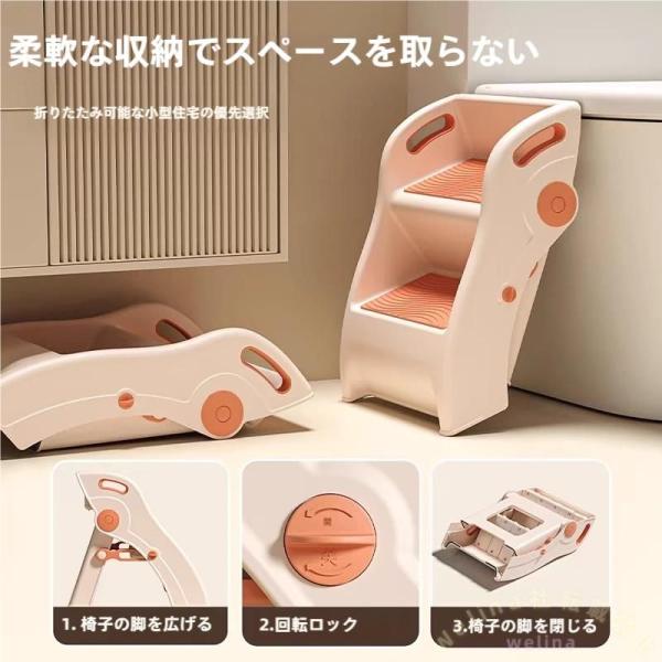 ■子ども用踏み台子供の手の届かない所に大活躍！自分ひとりで出来る喜びと成長♪■手洗い踏み台習慣を身につけるのに最適！軽いので洗面所に自分で運んで一人で手洗い♪■トイレ踏み台喜んでトイレトレーニング！踏み台があれば一人でもトイレに行ける♪■大...