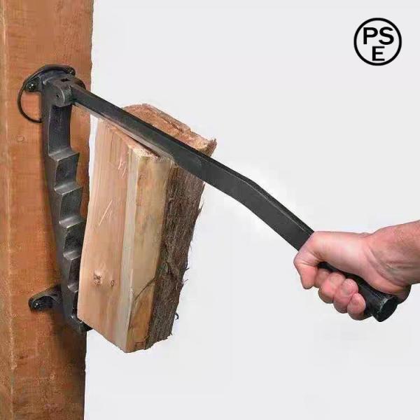 薪割り 薪割り台 壁掛け 薪スタンド 薪割りクサビ ネジ付き薪薪割り機 - ウッドカッター 中庭用ウッドスプリッター アウトドアキャンプ アウトドアマニュアルウ