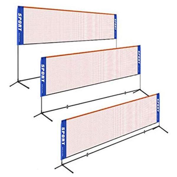 【商品名】　TIKALON バドミントン ネット 練習用 折りたたみ バドミントン用ネット 簡単組み立て コンパクト ポータブル ボール ネット 持ち（ 【商品説明】　・【どこでも使える】バレーボール、バドミントン、テニスや他のボールゲーム...