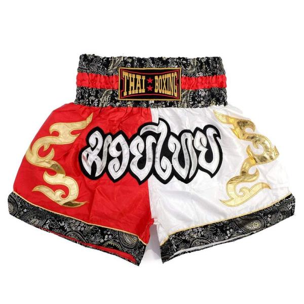 【商品名】　argentumムエタイ ボクシングパンツ 本場タイ製造 (レッドホワイト, XL) 【商品説明】　・?こちらのSサイズは子供用になります。 大人用は必ずMサイズ以上をご購入ください。・カラーバリエーションは10色。サイズはS~...
