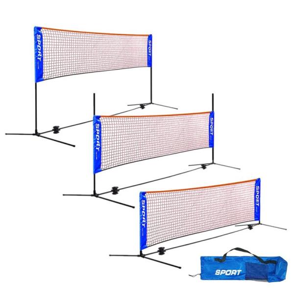 【商品名】　BUBM バドミントン用ネット 練習用 折りたたみ 幅300cm×ネット高さ(86~150)cm調整可能 バドミントンネット バドミントン  【商品説明】　・サイズ(約)：展開時 幅300×高 86-150CM。高さを調整できる...