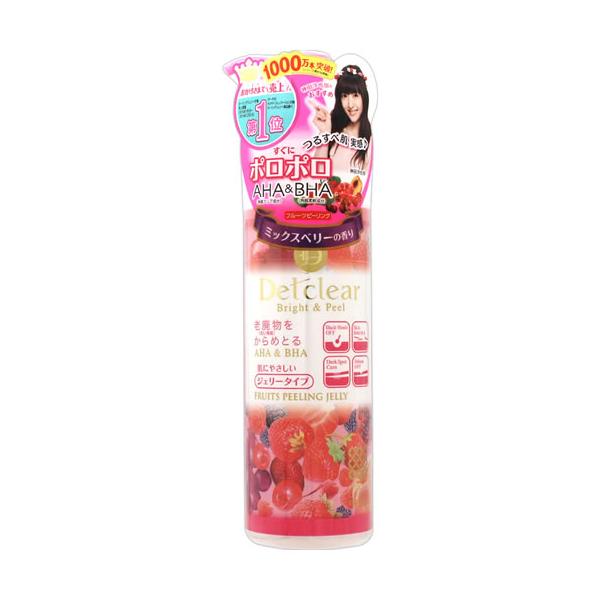 明色 DETクリア ブライト＆ピール ピーリングジェリー ミックスベリーの香り (180mL) ジェル状パック 洗顔料　