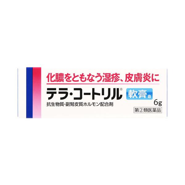 【第(2)類医薬品】アリナミン製薬 テラ・コートリル軟膏a (6g) 化膿をともなう湿疹 皮膚炎に　※本商品は医薬品となります。ご購入にあたっては必ずPC版にて商品内容をご確認のうえご購入ください。※お買い上げいただける個数は5個までですJ...
