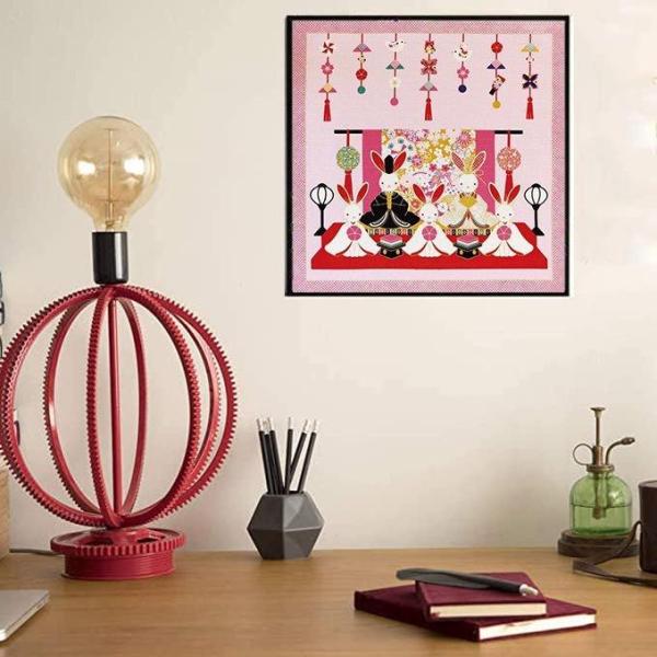 刺繍に必要なツールがすべて揃った刺繍スターターキットです。布には図案が印刷されており、初心者でも簡単に制作できます。布サイズ(約)：47×50cm図案サイズ(約)：41×43cm刺繍色数：20色ステッチ数：180ｘ180刺繍布（図案印刷） ...