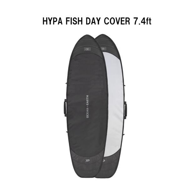 【HYPA FISH DAY COVER】トラベルに適した頑丈な設計のワイド＆フィッシュボード用ハードケース本体重量：2.22 kg適合するサーフボードの幅：22.5inch（57cm）ケース外寸(mm) 2330ｘ600ｘ50ノーズから下...
