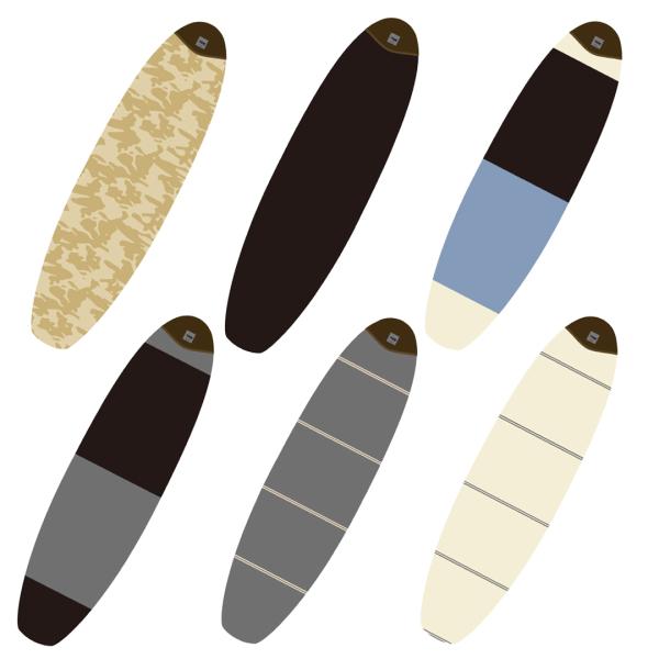 【 TLS KNIT CASE SERIES（BASIC）5'8 FUN】・TLS オリジナルニットケース・ノーズから差し込むベーシックタイプ・ノースコーンに2mmPEパッド搭載・伸縮性が高くサーフボードを収納しやすい・吸水性、速乾性に優れ...