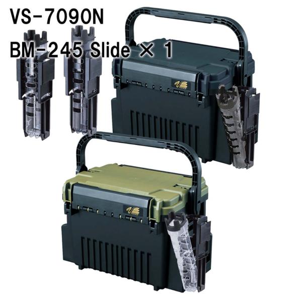 第4の“N”シリーズ「VS-7090N」。ハンドルストッパー機能を搭載し、持ち運びのストレスを解消したNシリーズに、新機能の「リフトアップシステム」を採用。これまでは、下段に収納しているタックルを取り出す際、中皿を取り外し、ボックスの外へど...