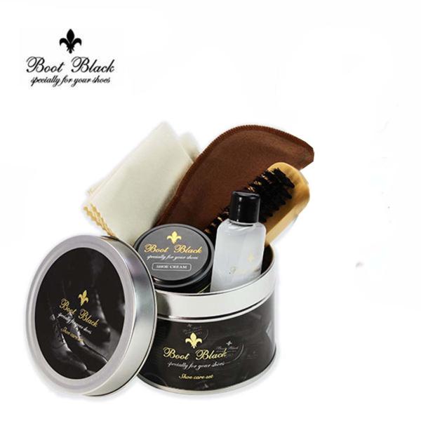 【セット内容】・ブートブラックシュークリーム55ｇ　ニュートラル x1・ブートブラックツーフェイスプラスローションミニ 30ｍＬ x1・ブラシ104　 x1・グローブクロス　 x1・カットクロス　22ｘ20cm　 x2