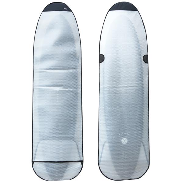 【TLS AIR BUBBLE CASE MID 7.10ft｜インナーケース】■ 仕様・ベンチレーションシステム仕様（通気孔口を設置）・2層のエアーパッキン構造によりサーフボードを守る・「硬め・厚め・強め」のバブルシート採用・ノーズは厚手...