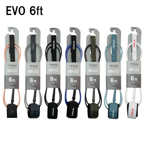 【 TLS FIVESTAR EVO SERIES 】毎日のサーフィンを安全に、そして快適に楽しむために開発されたTLSリーシュコード「FIVESTAR（ファイブスター）」の進化版【EVO（エヴォ）】シリーズ。■ サイズLENGH：6ft ...