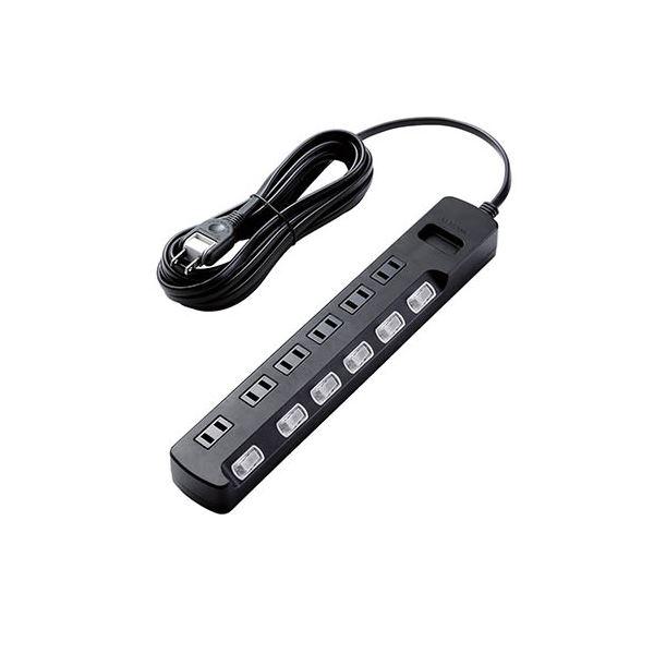 【商品名】 （まとめ） エレコム AV雷ガードタップ/個別スイッチ/ホコリシャッター付/6個口/5m/ブラック AVT-K6A-2650BK 【×2セット】 【ジャンル・特徴】 テレビやパソコンなどの精密機器を雷から守る！高性能雷サージ吸収...