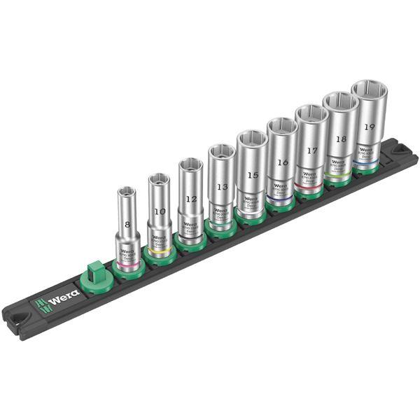 【商品名】 WERA ヴェラ 差込角3/8SQ 収納レール付き 9点組 ディープソケットレンチセット 005440 工具 ツール DIY 作業工具 道具 【ジャンル・特徴】 wera ソケット レンチ そけっと れんち 工具 ツール DIY...