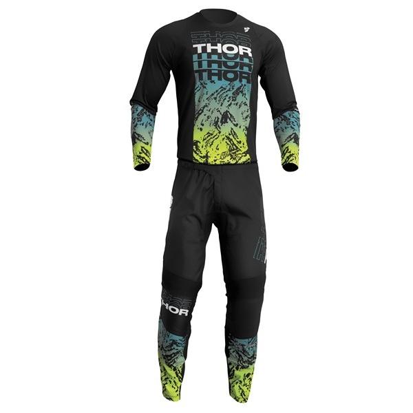 キッズ用 THOR SECTORは、コストパフォーマンスにも優れたモデル。 [パンツ]・二重、三重のステッチで耐久性を確保。・アスレチックメッシュライナーで内側も快適。・アクティブなライディングポジションを取るために、　膝はカーブした構造に...