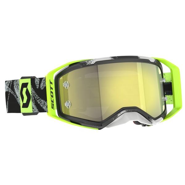 イエロークローム（ミラー）レンズ標準装備！プロスペクト2.0 は、SCOTT の主力モトクロスゴーグルの第 2 世代です。画期的なクイック レンズ リリース システムを搭載し、4 つのレンズ ロック ピンを解除する事で、素早く簡単にレンズ交...
