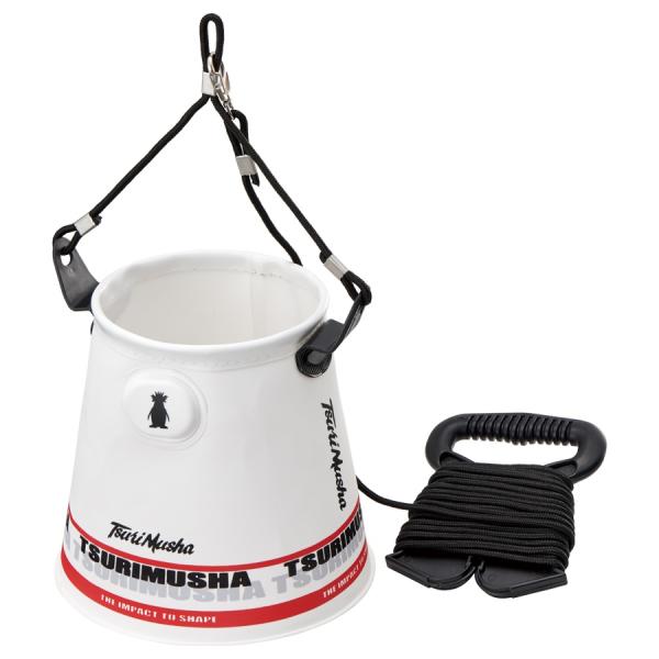 ●サイズ：上部直径155mm　底部直径220mm●素材：EVAテーパーデザインとオモリ内蔵で水が汲みやすい設計です。EVA 厚さ0.95ｍｍにすることでご要望の多かった折り畳み仕様にしました。