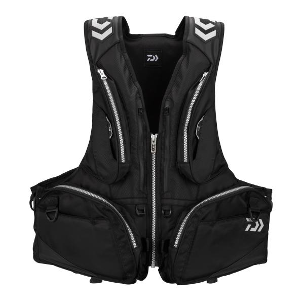 表地：ナイロン　100％（撥水加工）裏地：ニット部　ポリエステル　100％裏地：布帛部　ポリエステル　100％浮力材：ポリエチレン独立発泡材（浮力：7.5kg / 24時間以上）