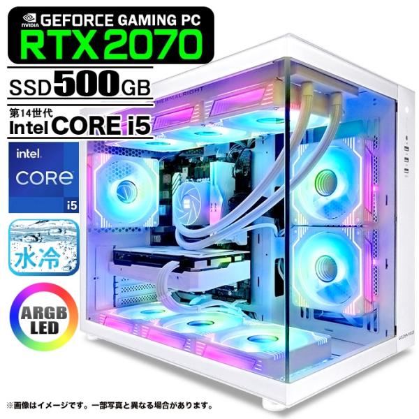 スペック■新品パソコン　保証12か月型番：PASOUL 極 海景房 GMQ360 ホワイトCPU：第14世代 Intel Corei5 14400Fメモリ：16GBSSD：NVMe M.2 SSD 500GBグラフィック：nVIDIA Ge...