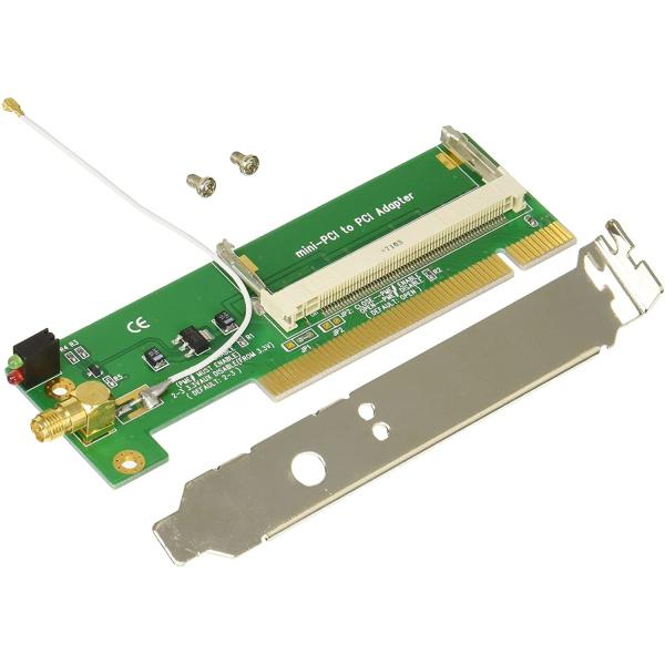 【新品】PCI変換 miniPCI-PCI変換ボード です。miniPCIのカードをPCIスロットに搭載する変換カード!!