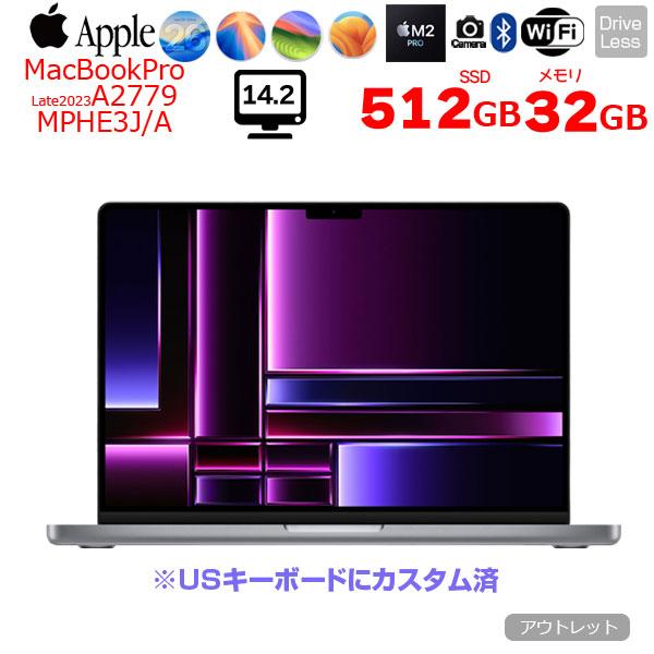 ■中古パソコン 保証3ヵ月　本体型番 :Apple MacBook Pro 14.2inch MPHE3J/A  A2779 Early 2023CPU : Apple M2 Pro 10コアメモリ : 32GBHDD : SSD512GB...