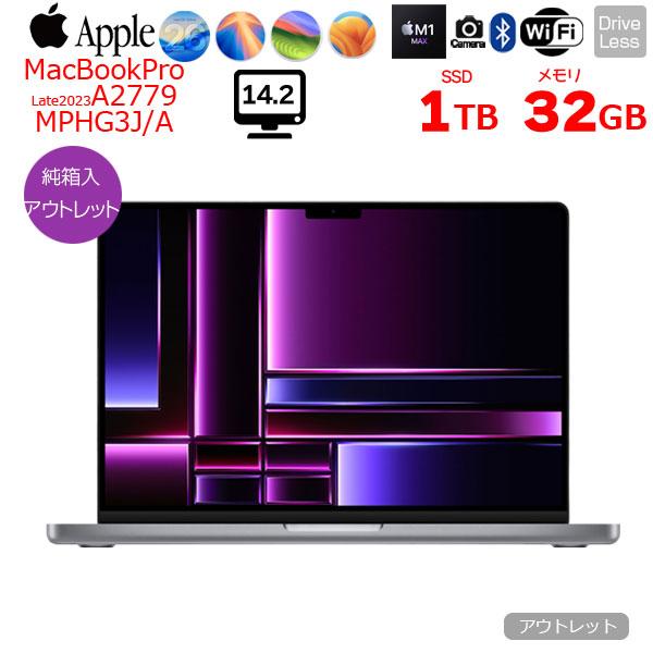 ■中古パソコン 保証3ヵ月　本体型番 :Apple MacBook Pro 14.2inch MPHG3J/A  A2779 Early 2023 SpaceGrayCPU : Apple M2 Max 12コアメモリ : 32GBHDD ...