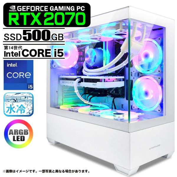 スペック■新品パソコン　保証12か月型番：PASOUL 極 GP-V3 ホワイトピラーレスCPU：第14世代 Intel Corei5 14400Fメモリ：16GBSSD：NVMe M.2 SSD 500GBグラフィック：nVIDIA Ge...