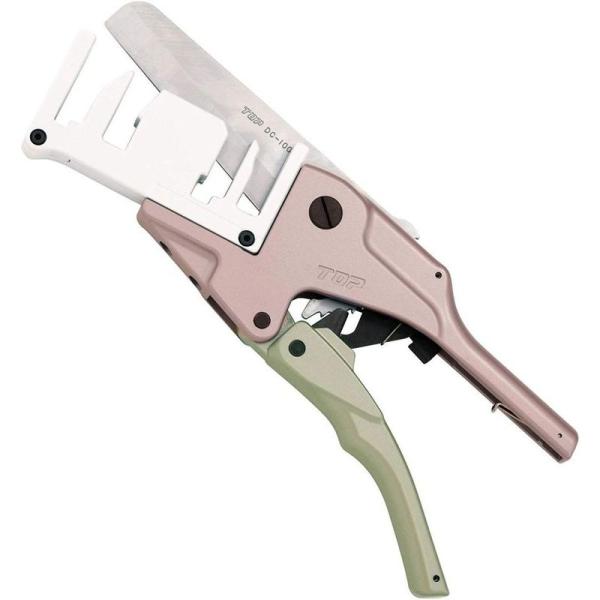 ▼商品紹介●底部とフタ部を重ねて同時に切断出来ます。●刃の送りはラチェット式で、細かく握る度に切断出来ます。●開き止めはハンドル内に収納可能で邪魔になりません。●切断対象メーカー・品番のダクトの切断にご使用ください。▼仕様●メーカー型番:D...