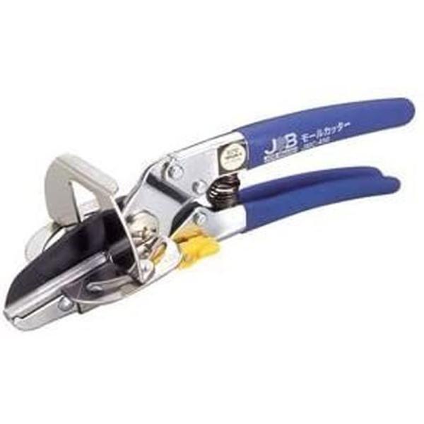 コーナーカットが可能！90度・左右45度切りモールガイド付最高級刃物鋼使用(SK-5)フッ素樹脂加工アンビルタイプ