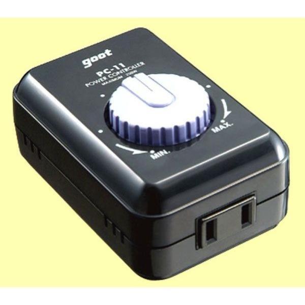 小さなプリント基板のはんだ付けなど、はんだこてがオーバーヒート気味の場合に使用すると効果的です。コンセントに差し込むだけで電気こての電圧を約75V-100Vまでコントロールできます。（位相制御）